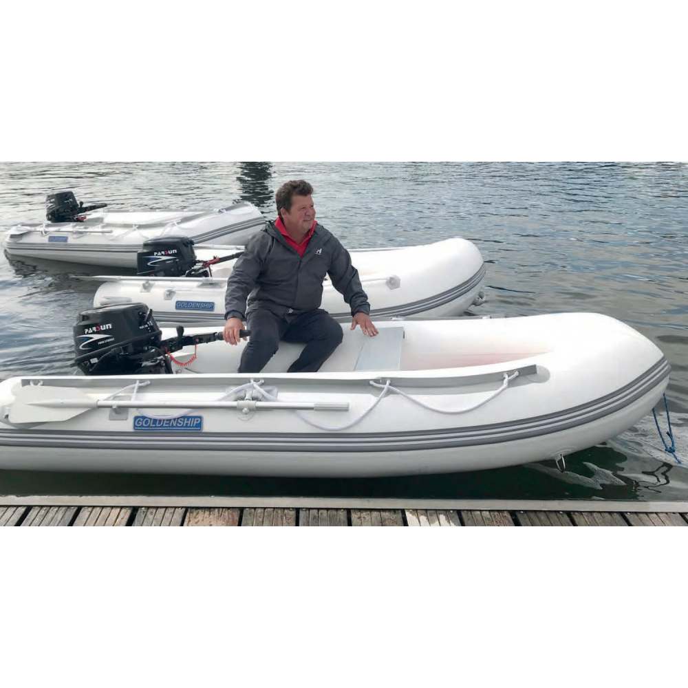 PVC RIB 3.1m - aluminum body - white color